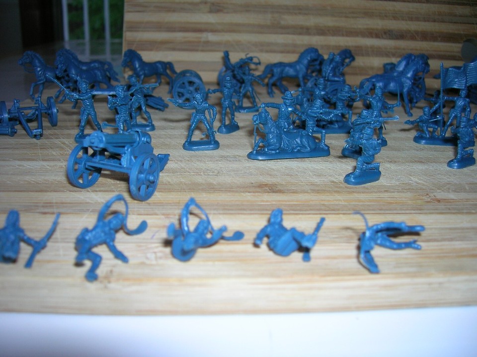 ATLANTIC CUSTER & GATLING GUNS FAR WEST TOY SOLDIERS 1/72 VINTAGE ITALY ...