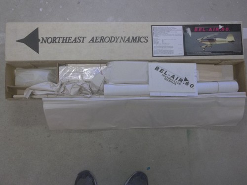 Vintage RC airplane kit. Northeast Aerodynamics Bel-Air .60 Mint In The ...
