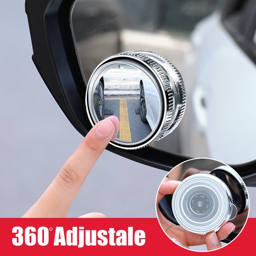 2x Car Accessories Rear View Mirror 360° Small Circular Mirror Blind ...