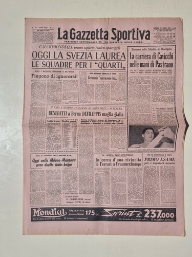 Scottish Mountaineering Screen Sport 15 June 1958 World Cup Sweden 58 ...