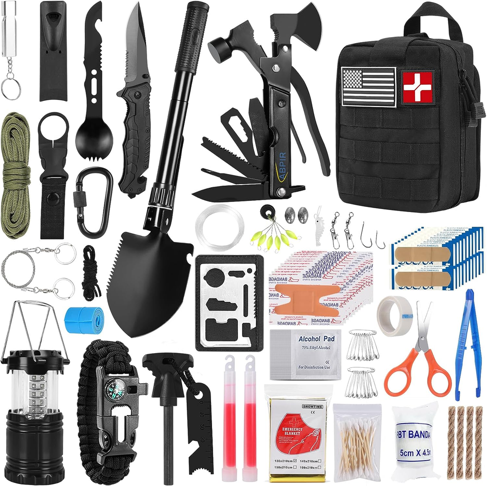 Emergency Survival Kit Bag First Aid Bug out Military Prepper Kit ...