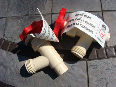 CPVC Boiler Drain, 1/2-In. -102-223 MUELLER INDUSTRIES INC., LOT OF 2 ...