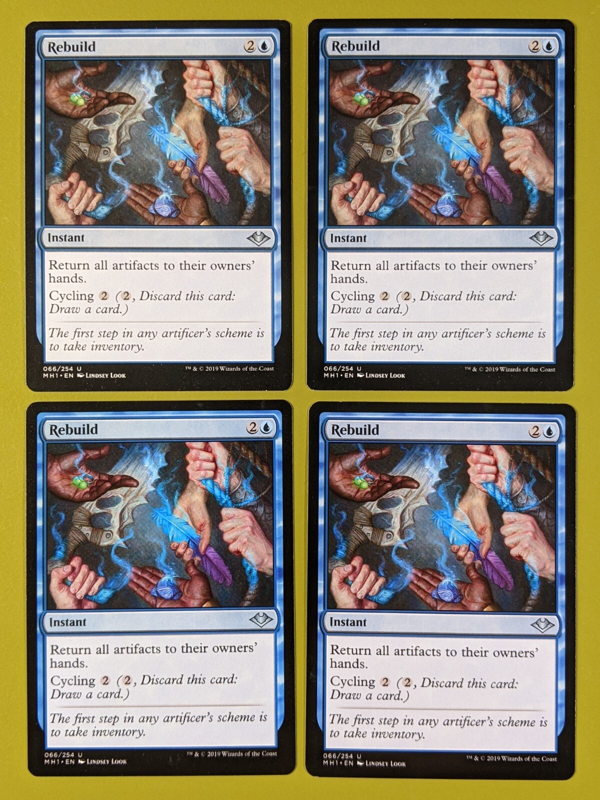 Rebuild x4 Modern Horizons 4x Playset Magic the Gathering MTG | eBay