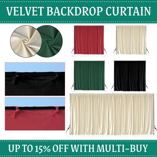 Dutch Velvet Curtain Backdrop Wedding Party Stage Drape Banquet ...