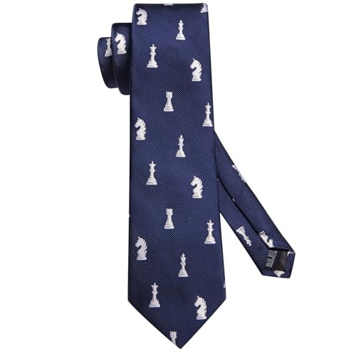 Men's Tie Sets Silk Paisley Striped Necktie Pocket Square Cuff Navy ...