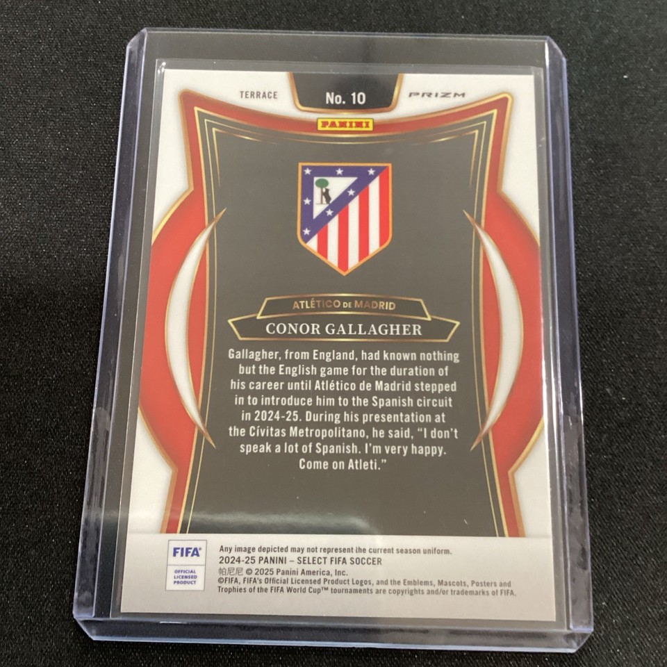 2024-25 Select FIFA Ice Prizm Connor Gallagher #10 Atletico de Madrid ...