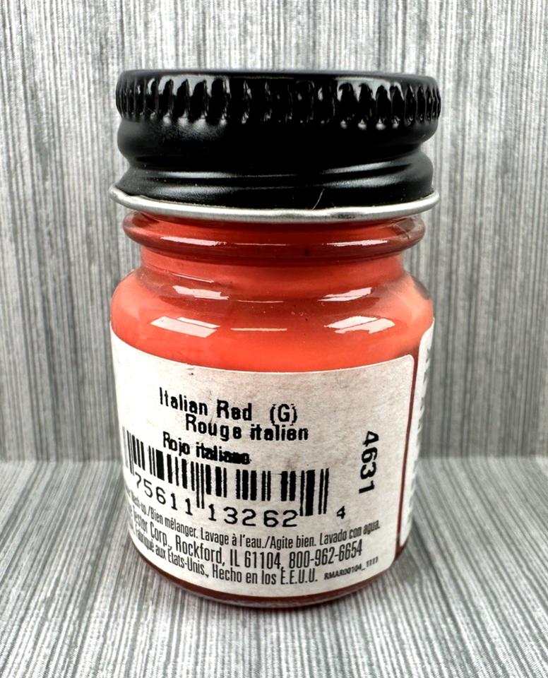 Testor Model Master Italian Red 4631 Acrylic Paint 1.5 oz | eBay