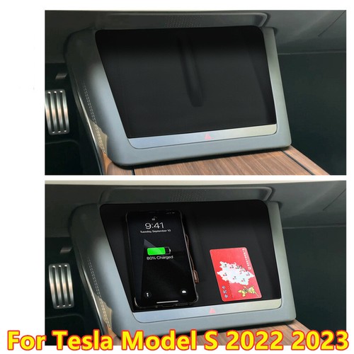 Console Anti Skid Silicone Wireless Charging Mat Pad For Tesla Model S ...