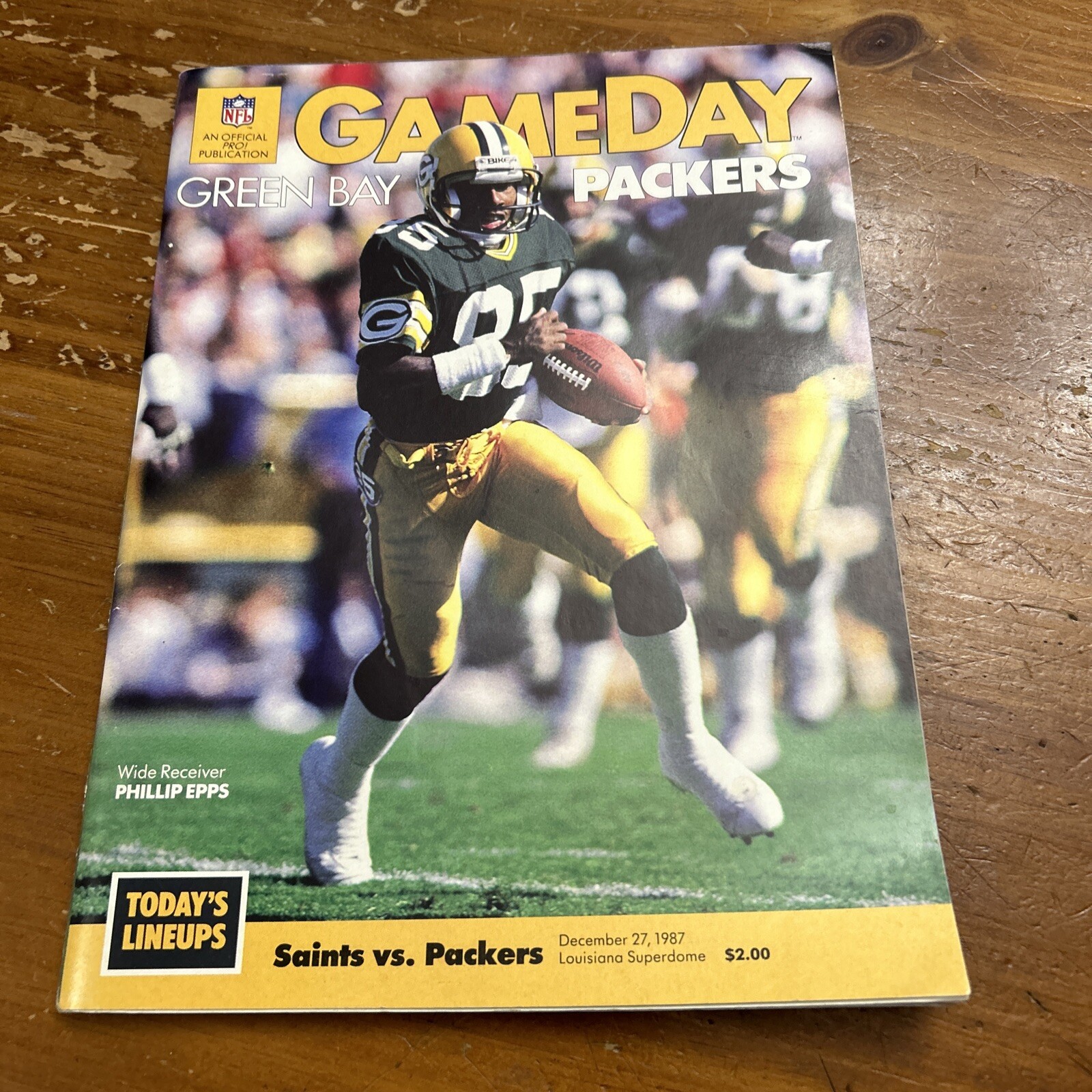 1987 Green Bay Packers Vs New Orleans Saints Football Program | eBay