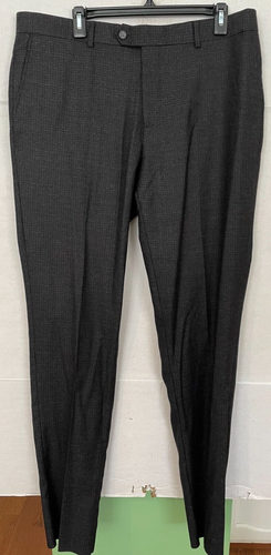 ZANETTI MENS WOOL TROUSER PANTS SIZE 38 R DARK GRAY RAW HEM NWOT | eBay