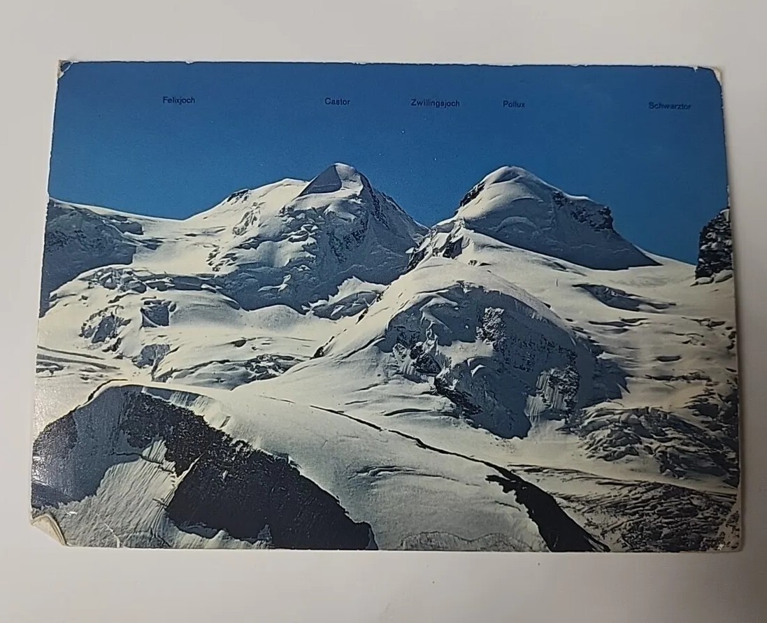 Vintage Postcard Of Switzerland, Gornergrat Ob Zermatt, Ephemera, 1960 ...