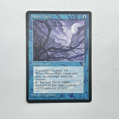 Magic The Gathering MTG Mystic Might - Ice Age - EX Authentic ...