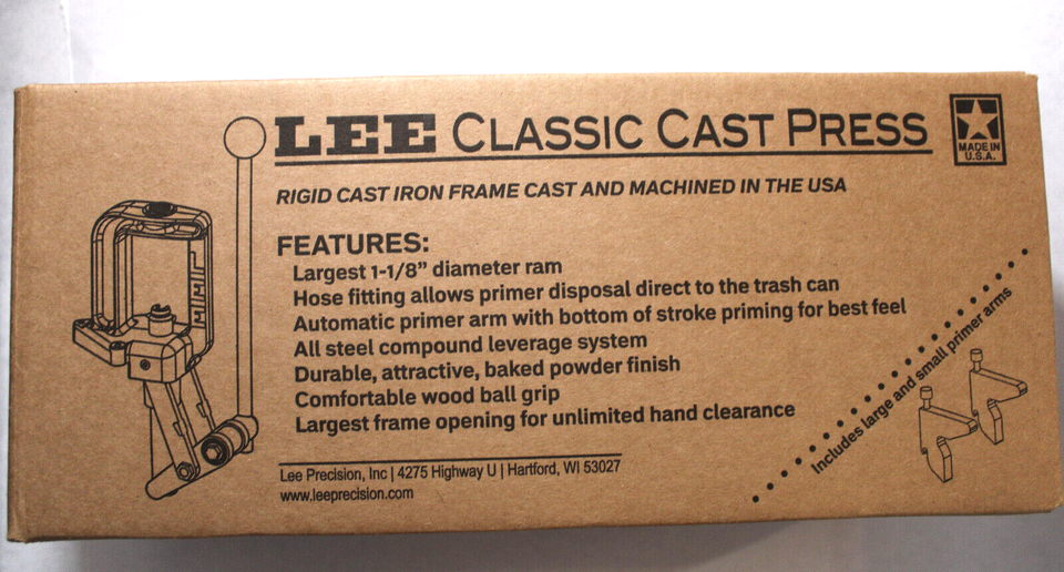 Lee 90998 Classic Cast Press (Ships Insured Within 1 Business Day ...