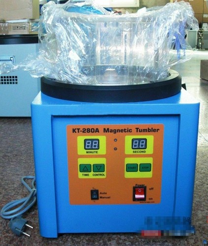KT-280A Magnetic Tumbler Jewelry Finisher Polisher Finishing Machine ...