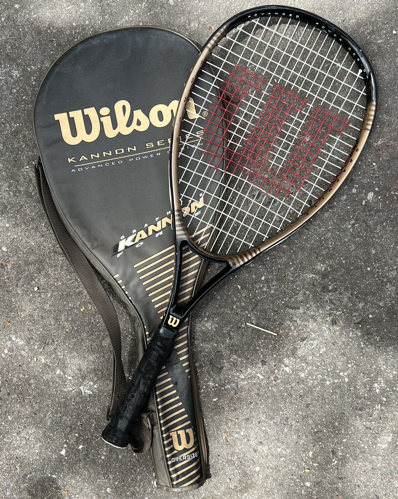 Wilson Graphite Kannon Force Tennis Racquet 4 1/4 L2. Grip Is Starting ...