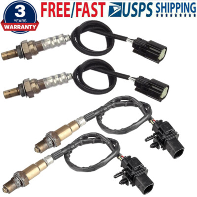 For 2011-2014 Ford F-150 3.5L Turbocharged 4PCS Up+Downstream O2 Oxygen ...