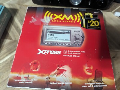 new in box audiovox XM Xpress Satellite Radio Receiver Car Vehicle Kit ...