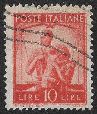 1945 Italian Stamp 10L Democracy Used (FBX) | eBay
