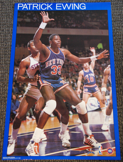 Patrick Ewing ROOKIE YEAR 1985-86 New York Knicks Starline Action 22x34 ...