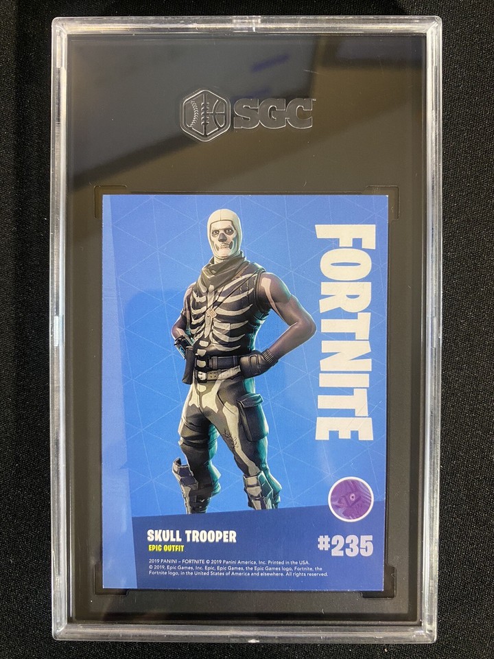 2019 Panini Fortnite Epic Games Series 1 SGC 9 Skull Trooper #235 USA ...