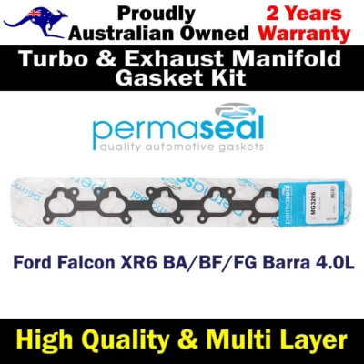 Permaseal Intake Manifold Gasket For Ford Falcon XR6 BA/BF/FG Barra 4 ...