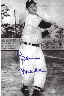 Autographed/Signed 4x6 Postcard-Sam Mele Washington Senators Deceased ...