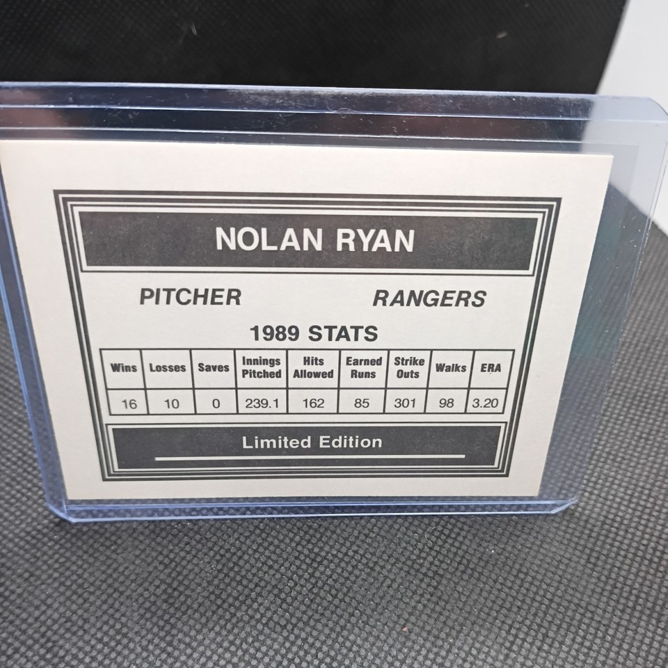 1990 Stadium News Throws 6th No-Hitter Nolan Ryan Ltd Ed Oddball | eBay