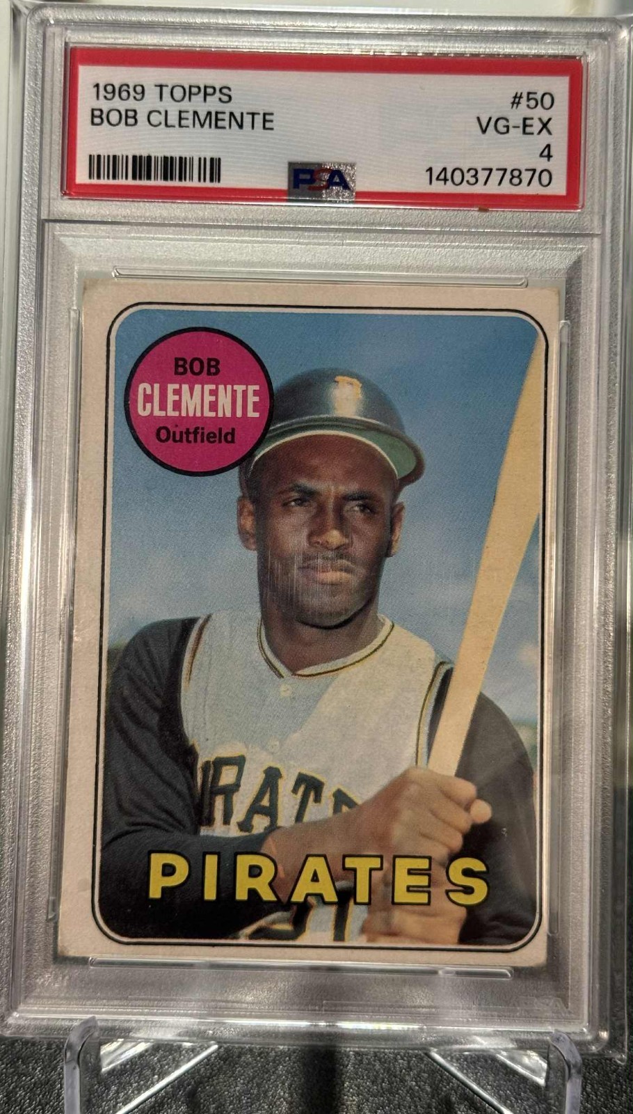 1969 Topps Bob Roberto Clemente #50 PSA 4 VG-EX Pittsburgh Pirates HOF ...