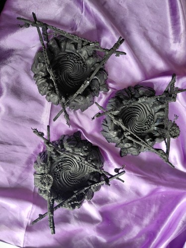 Warhammer - Age Of Sigmar - Skaven Gnawholes. Set of 3. Assembled ...