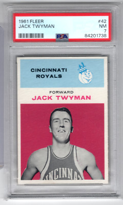 1961 FLEER JACK TWYMAN #42 PSA 7 NM CINCINNATI ROYALS | eBay