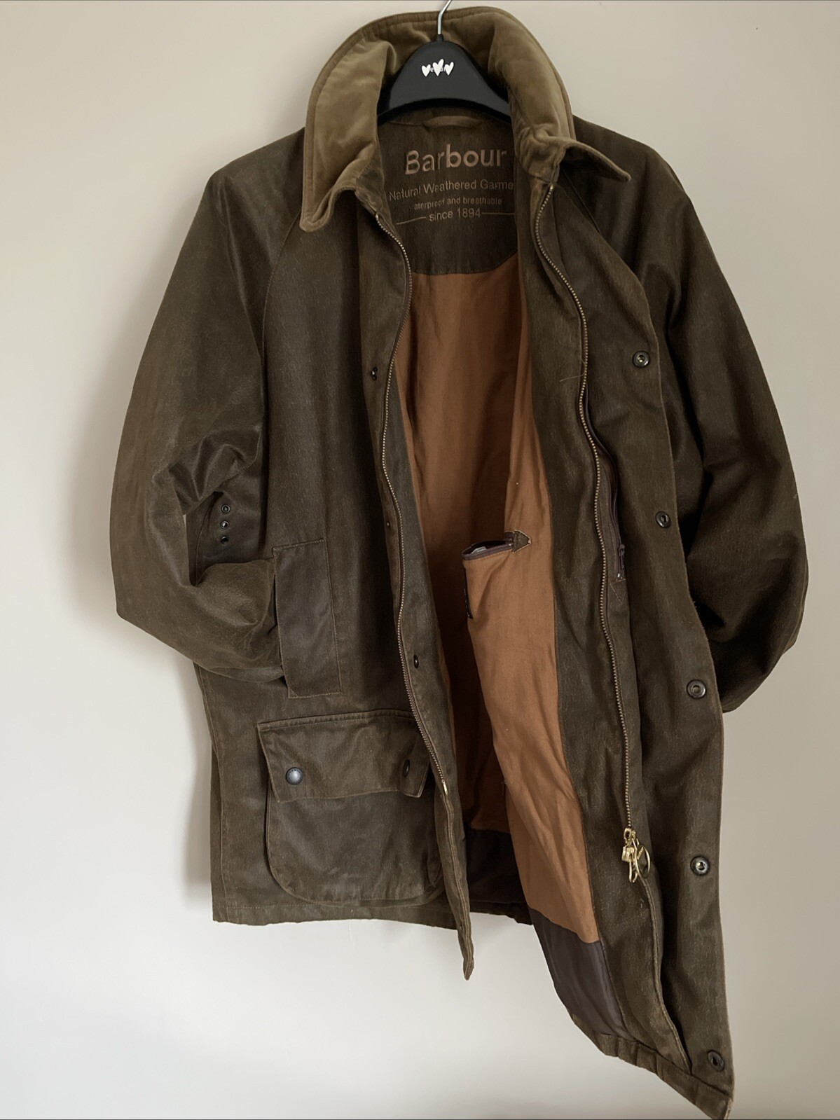 BARBOUR WEATHER WORKED BEAUFORT Jacket - Size L Brown… - Gem