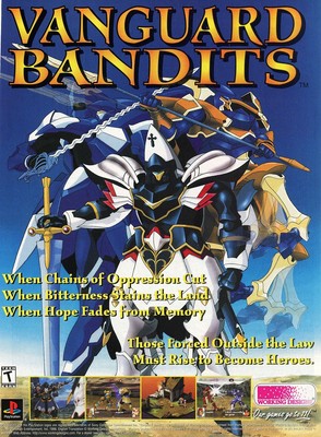 Vanguard Bandits PS1 Original 1998 Sony Authentic Working Designs Game ...