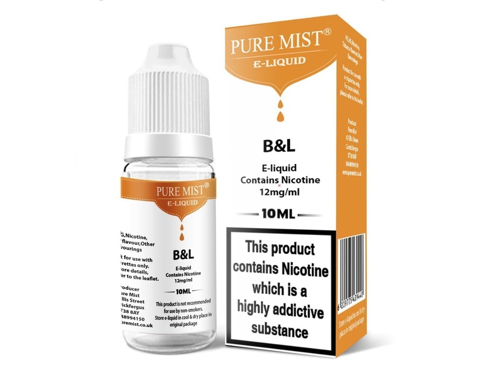 Pure Mist E Liquid 10ml Vape Juice 3mg,6mg,12mg,18mg | Buy 10 For £20. ...