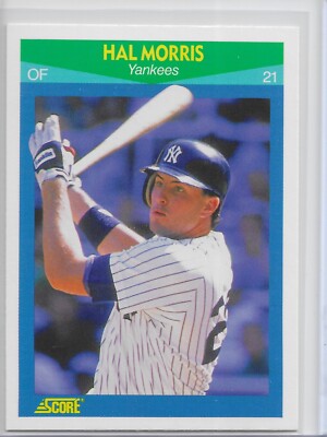 1990 Score Rising Stars Baseball Hal Morris Card # 87 New York Yankees ...
