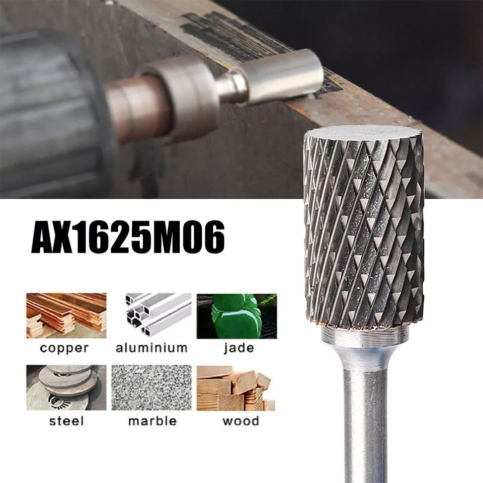 Carbide Rotary File Milling Metal Grinding Cutter Burr Head Drill Bit ...