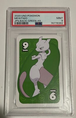 Mewtwo PSA 9 Uno Pokemon Green back Japanese 2020 Mint Graded Card | eBay