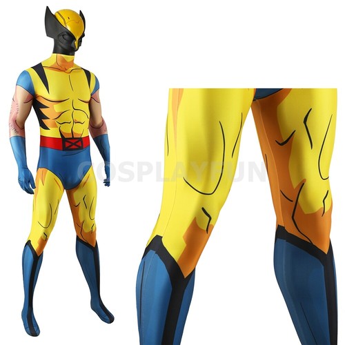 Wolverine Costume X-Men 97 Cosplay Logan Bodysuit for Kid Adult ...