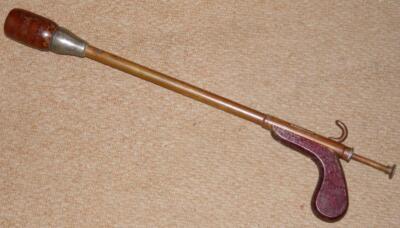 Antique Brass Horse / Livestock Veterinary Farm Balling Gun By Arnold ...