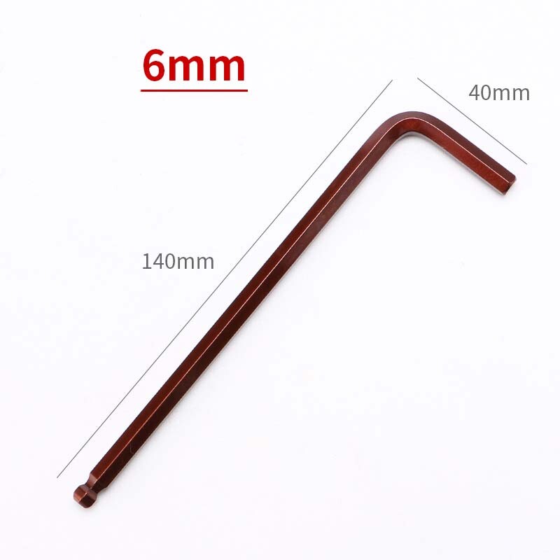 Alloy Steel Long Arm Allen Key Ball Point End Hex Wrench L Shape 1.5 ...