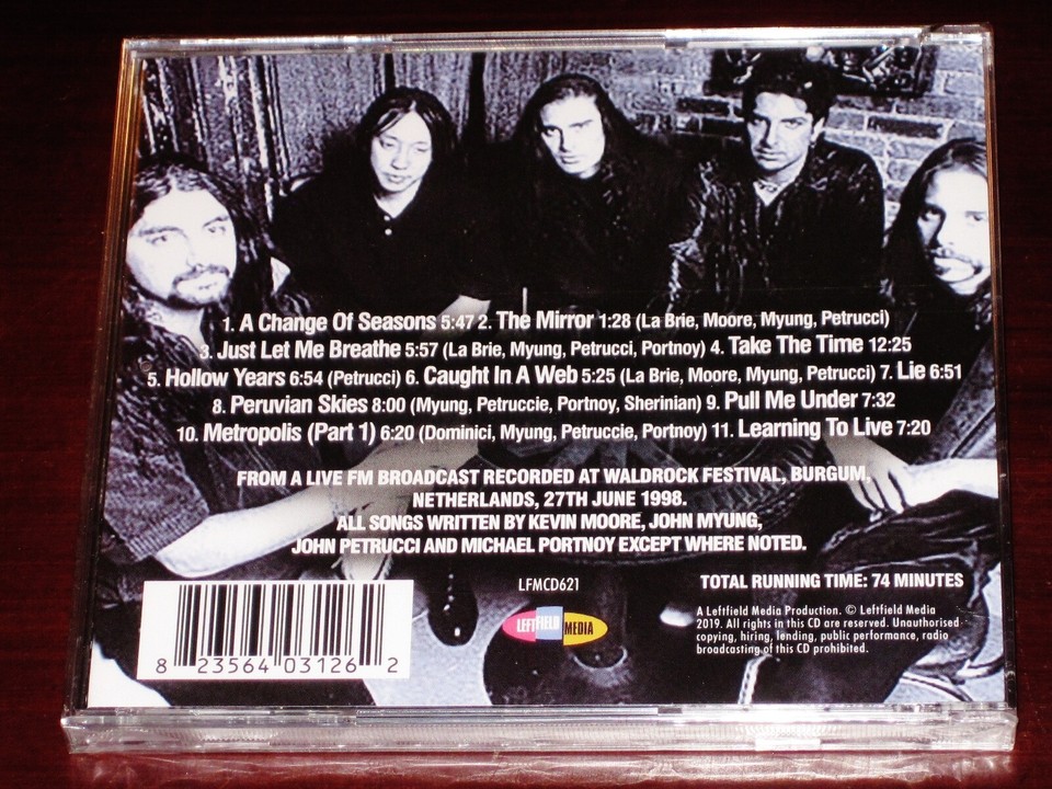 Dream Theater: Time To Ring Some Changes, Netherlands Broadcast 1998 CD ...