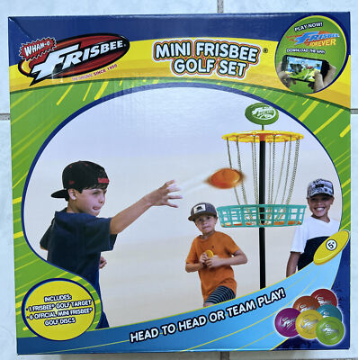 New Wham-O Mini Frisbee Disc Golf Indoor And Outdoor Toy Set Free ...