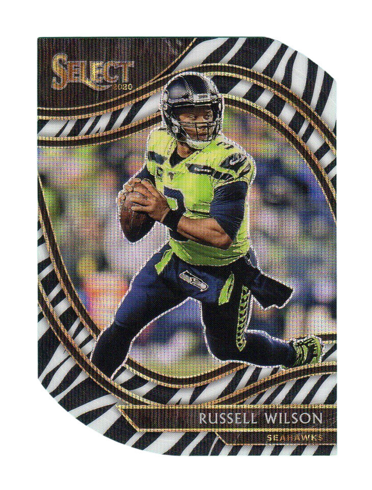 2020 Panini Select - Field Level Zebra Prizm Die-Cut #304 Russell ...