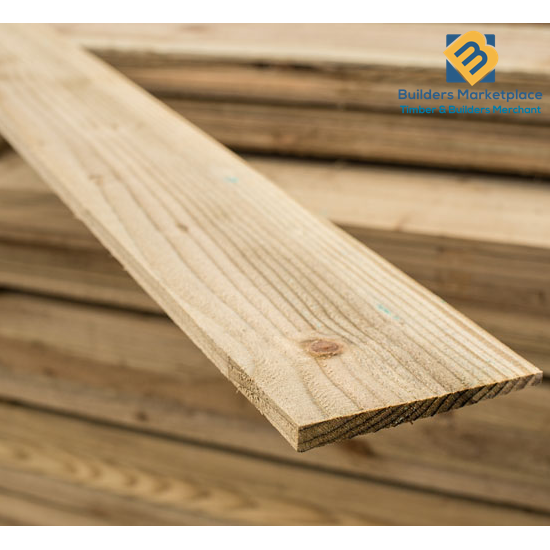 Feather Edge Boards 6x1 - Fence Panels Cladding - Treated Timber ...
