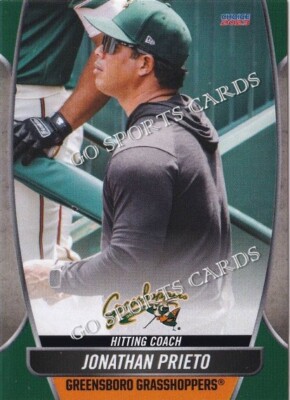 2023 Greensboro Grasshoppers Jonathan Prieto Pirates Minor League VZ HC ...