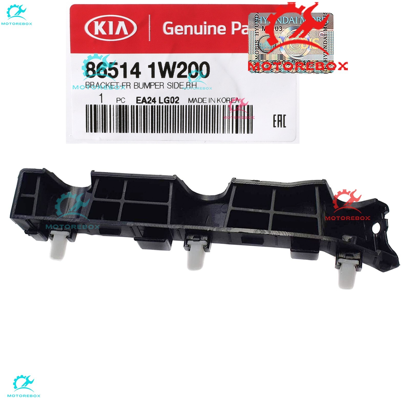 Genuine Bumper Bracket Front Right Passenger Side 2012-17 KIA RIO ...