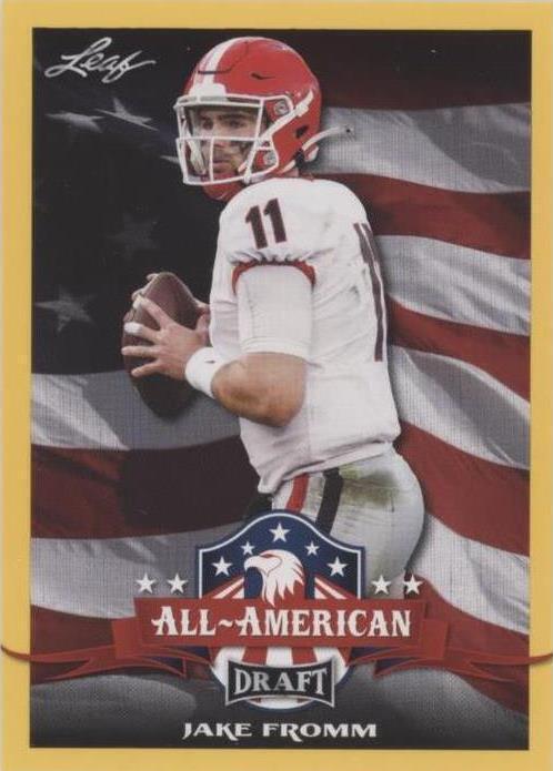 2020 Leaf Draft - All-American Jake Fromm #73 Gold (RC) for sale online ...