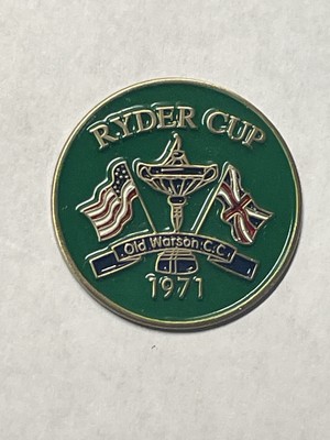 1971 Ryder Cup 1" Coin Style Golf Marker - Old Warson Country Club - A ...