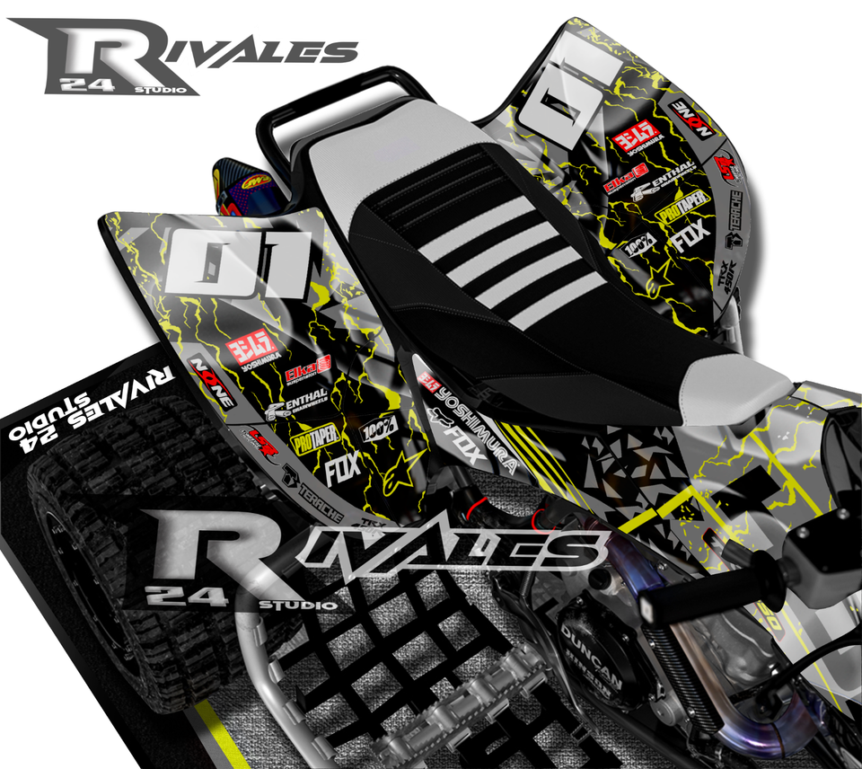 Honda TRX 450R 450ER graphics kit 2004 2005 2006 to 2014 decals ...