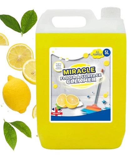 5L Floor & Surface Cleaner Lemon Multi Purpose Citrus 100:1 Concentrate 5 Litre | eBay