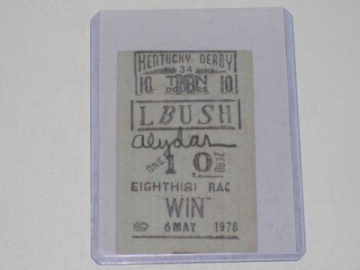1978 Kentucky Derby Race Day $10 Tote Win Ticket #10-HOF (Alydar) | eBay